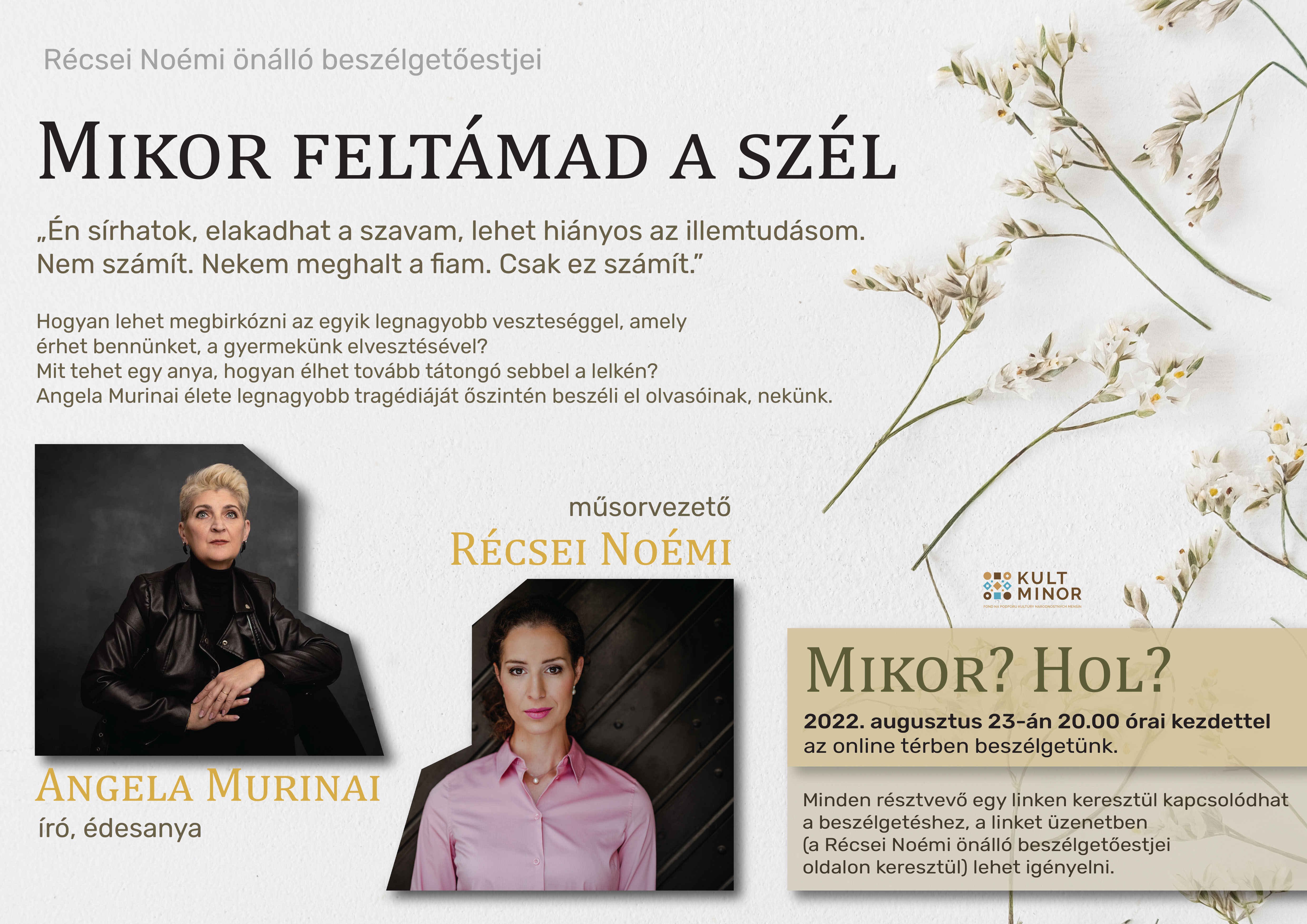 Mikor feltámad a szél. Online beszélgetés | Gumiszoba